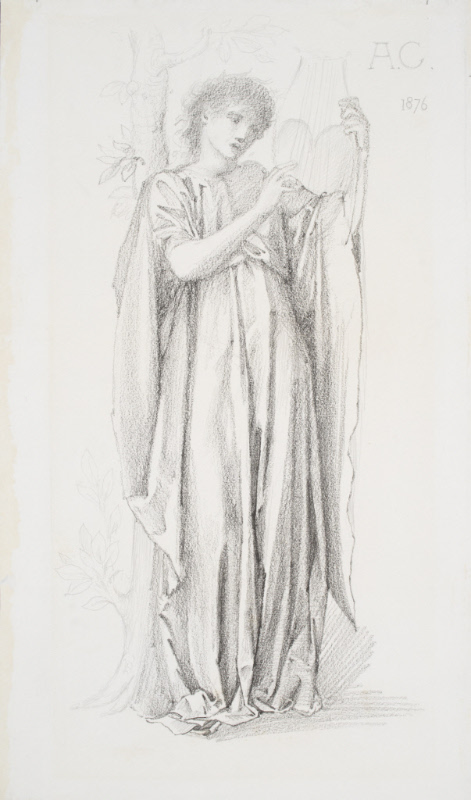 Hymen, the goddess of marriage holding a harp – Works – Delaware Art Museum